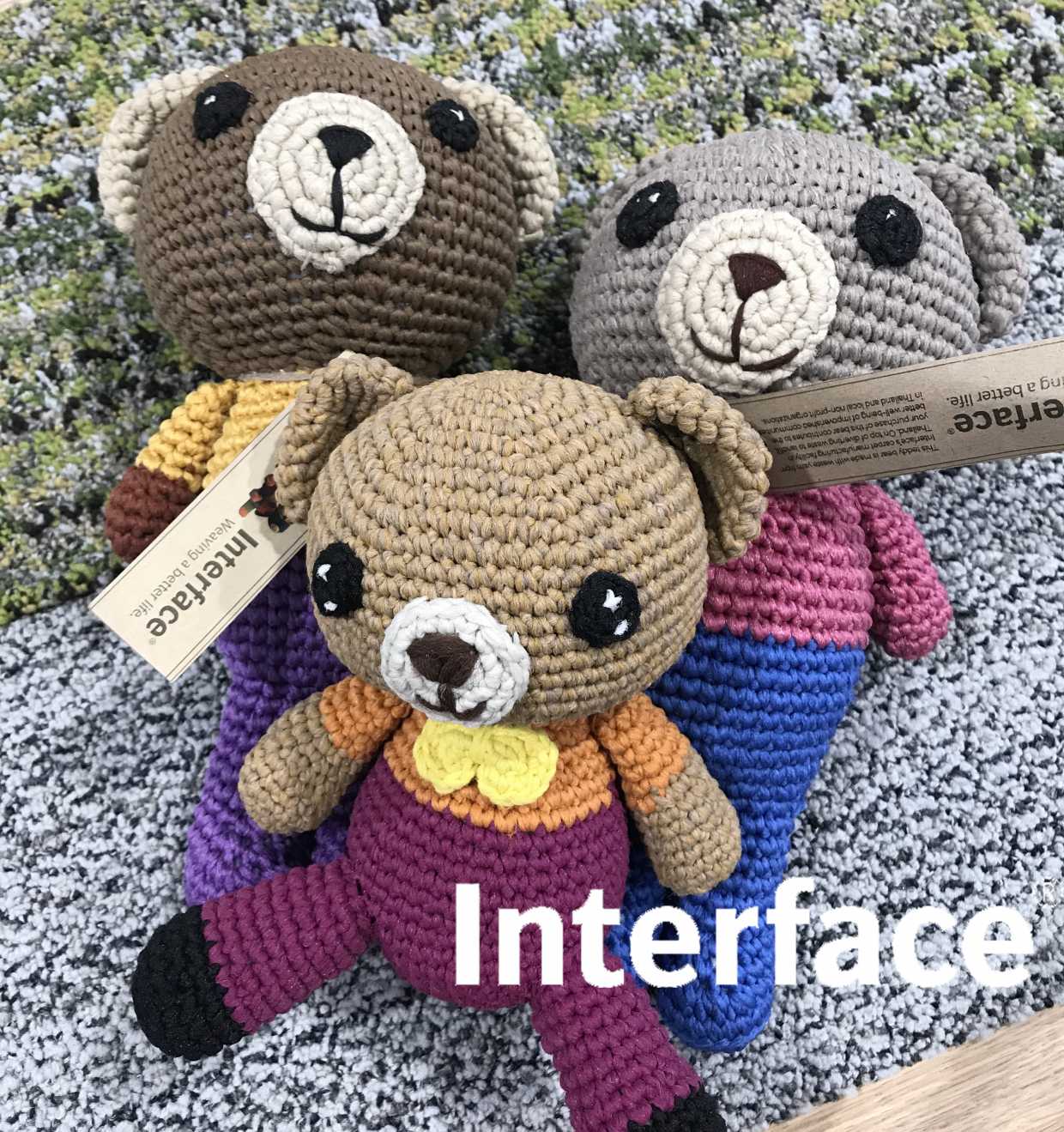 1x Yarn Bear 'Weaving a better life' - Donated by Interface | AirAuctioneer
