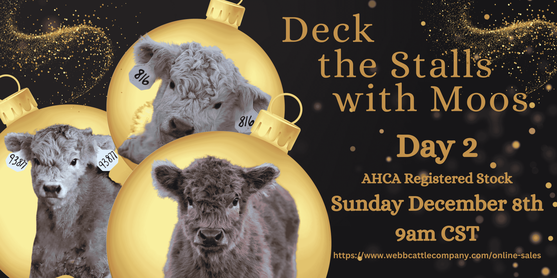 Deck the Stalls with Moos Day 2, Sunday December 8th-AHCA Registered ...