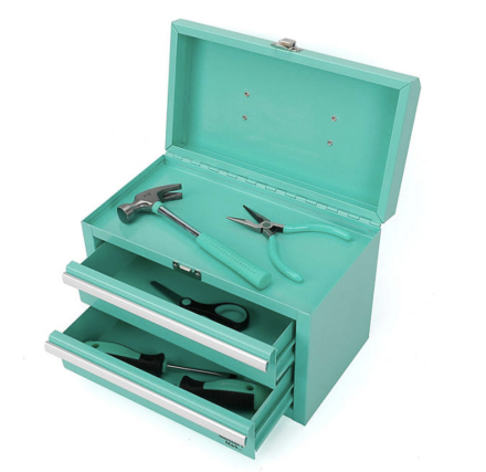 TEAL Member's Mark 11" Toolbox With 5-Piece Tool Set | AirAuctioneer