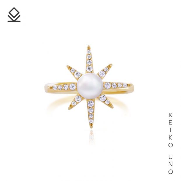 north-star-yellow-gold-finish-ring-by-keiko-uno-jewellery-airauctioneer