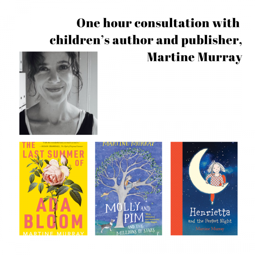 One hour consultation with award-winning author and publisher, Martine ...