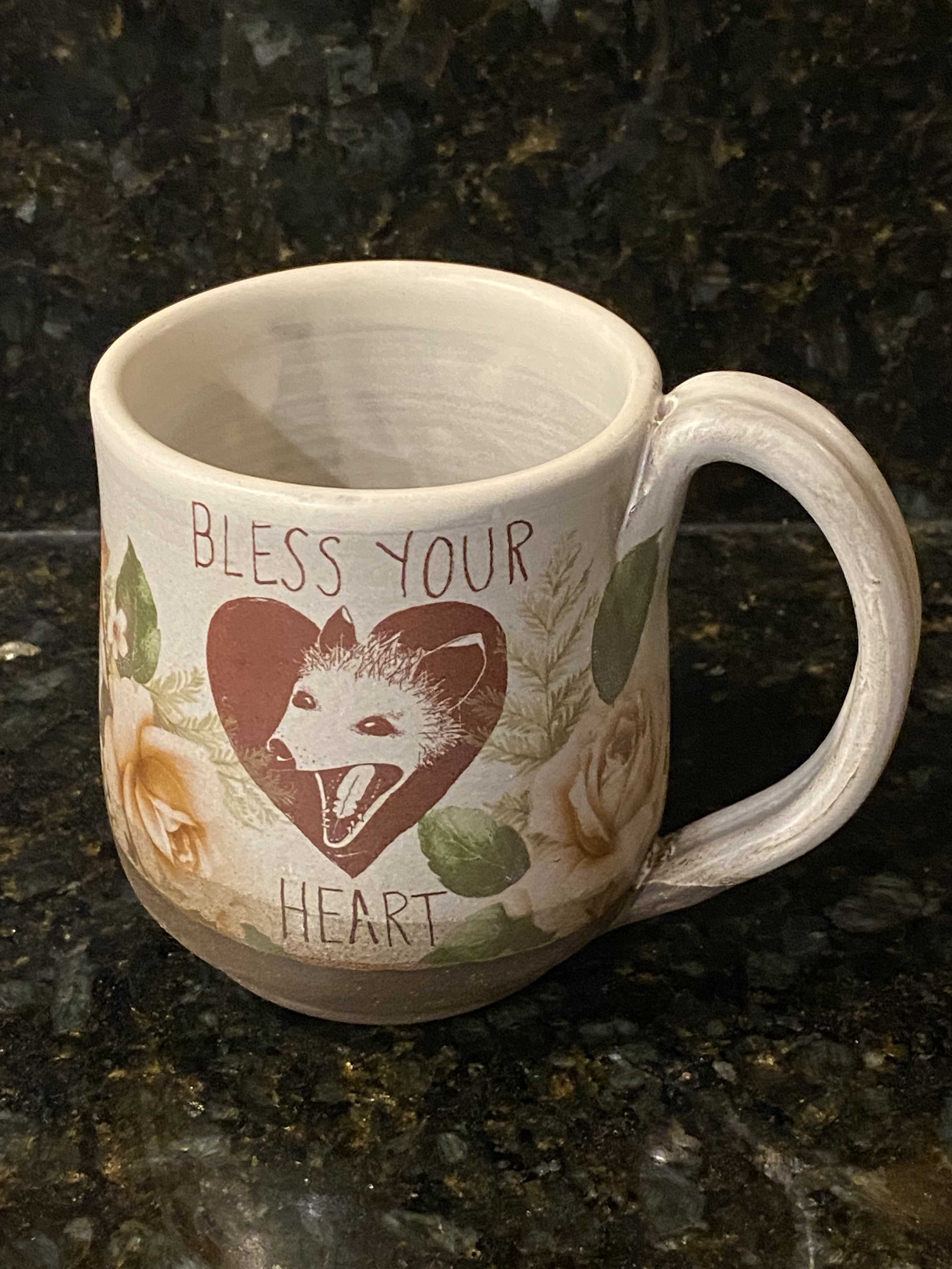 Liz Kelly Possum Mug and Sola | AirAuctioneer