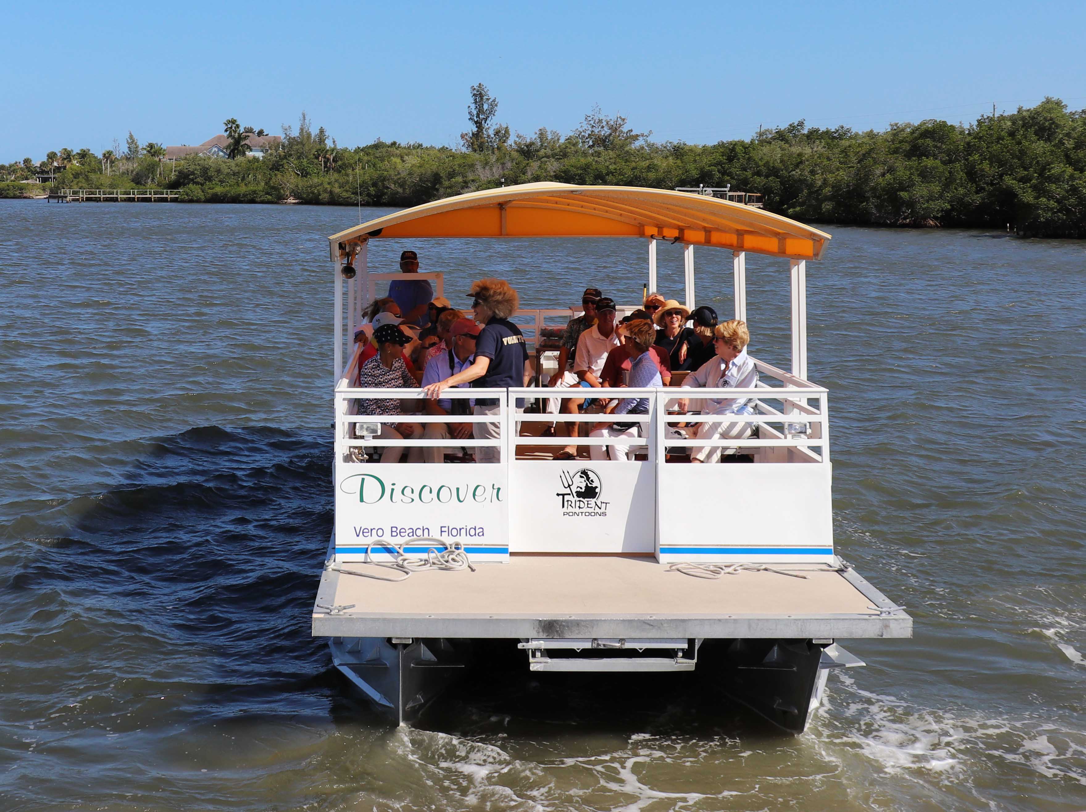 Pontoon Boat Ride Excursion for two on the Indian River Lagoon, Florida ...