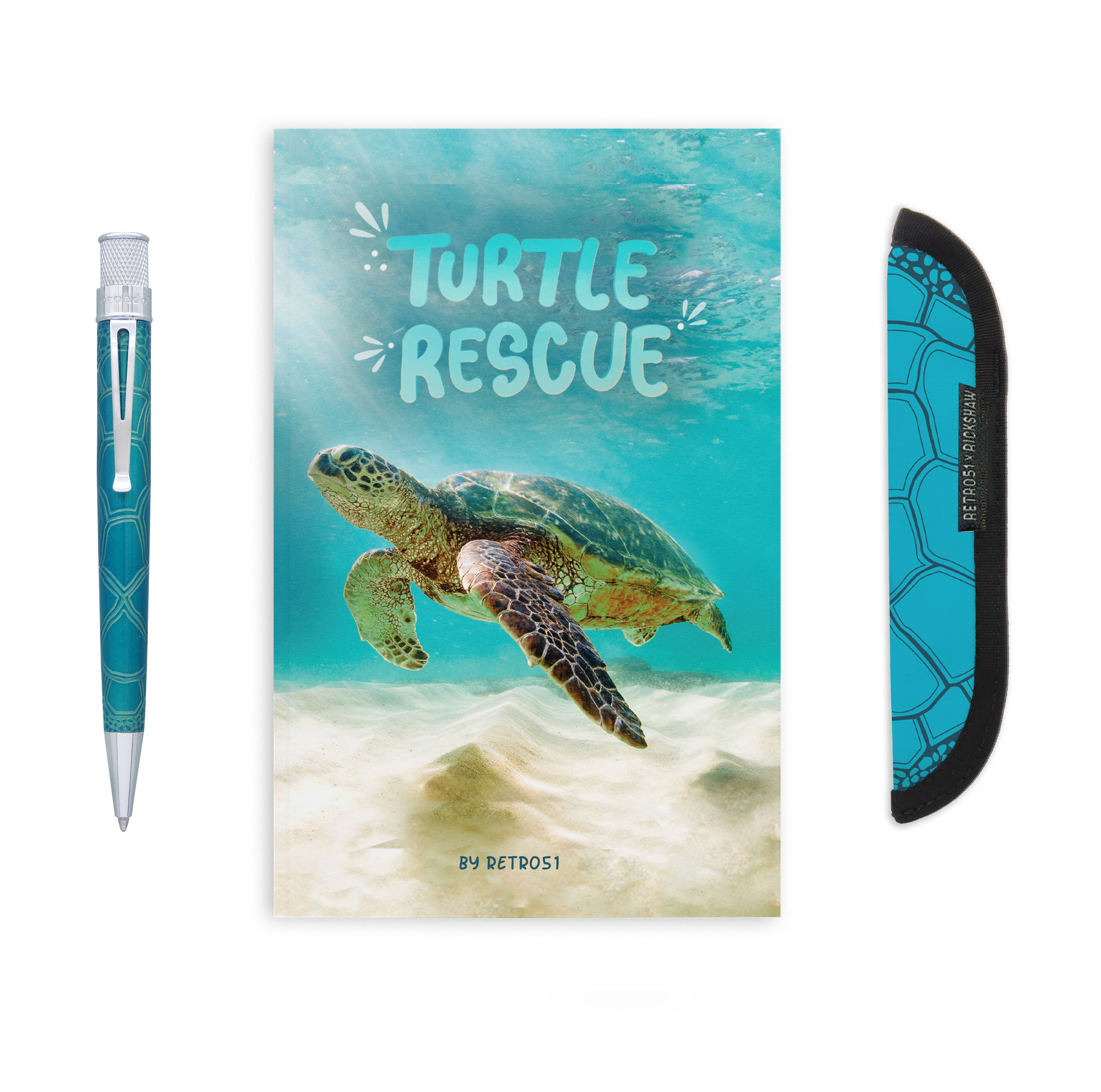 Two (2) Sea Turtle Rescue Pen and Notebook Bundles donated by Retro51 ...