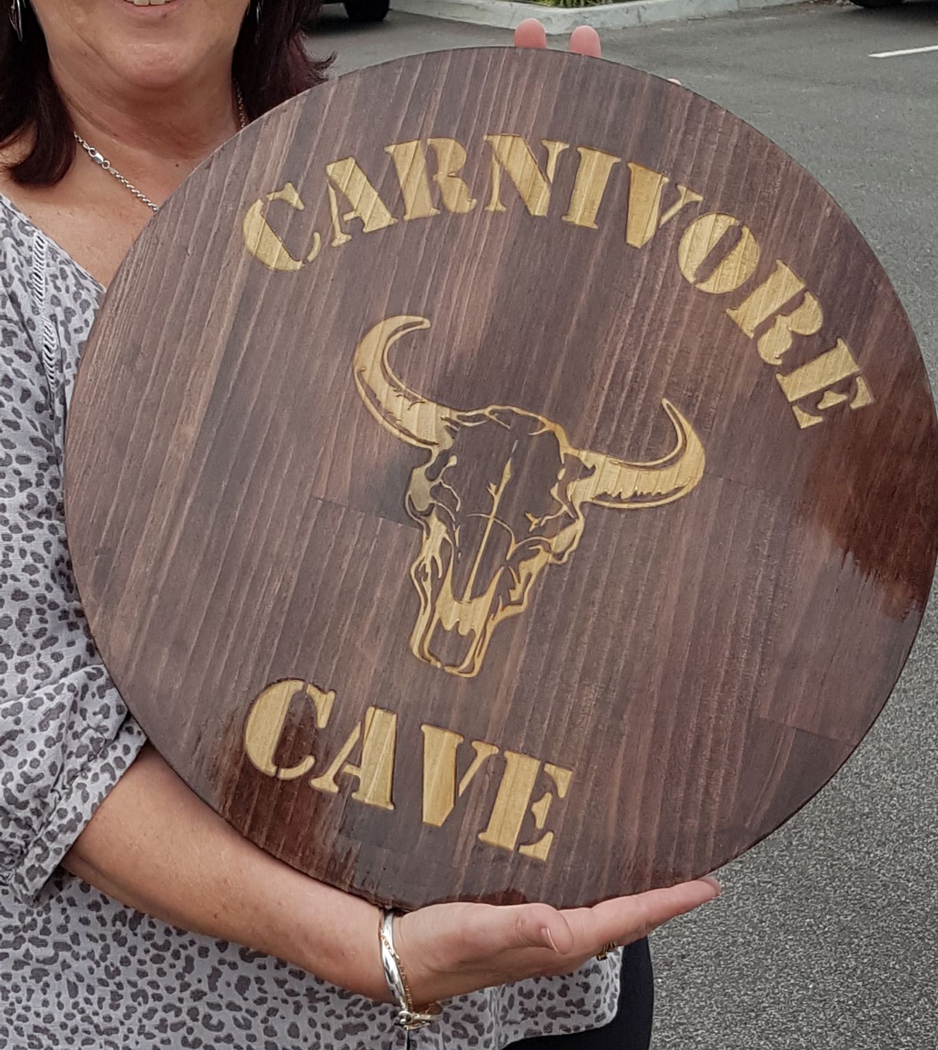 Custom timber sign - Turtle and Wolf | AirAuctioneer