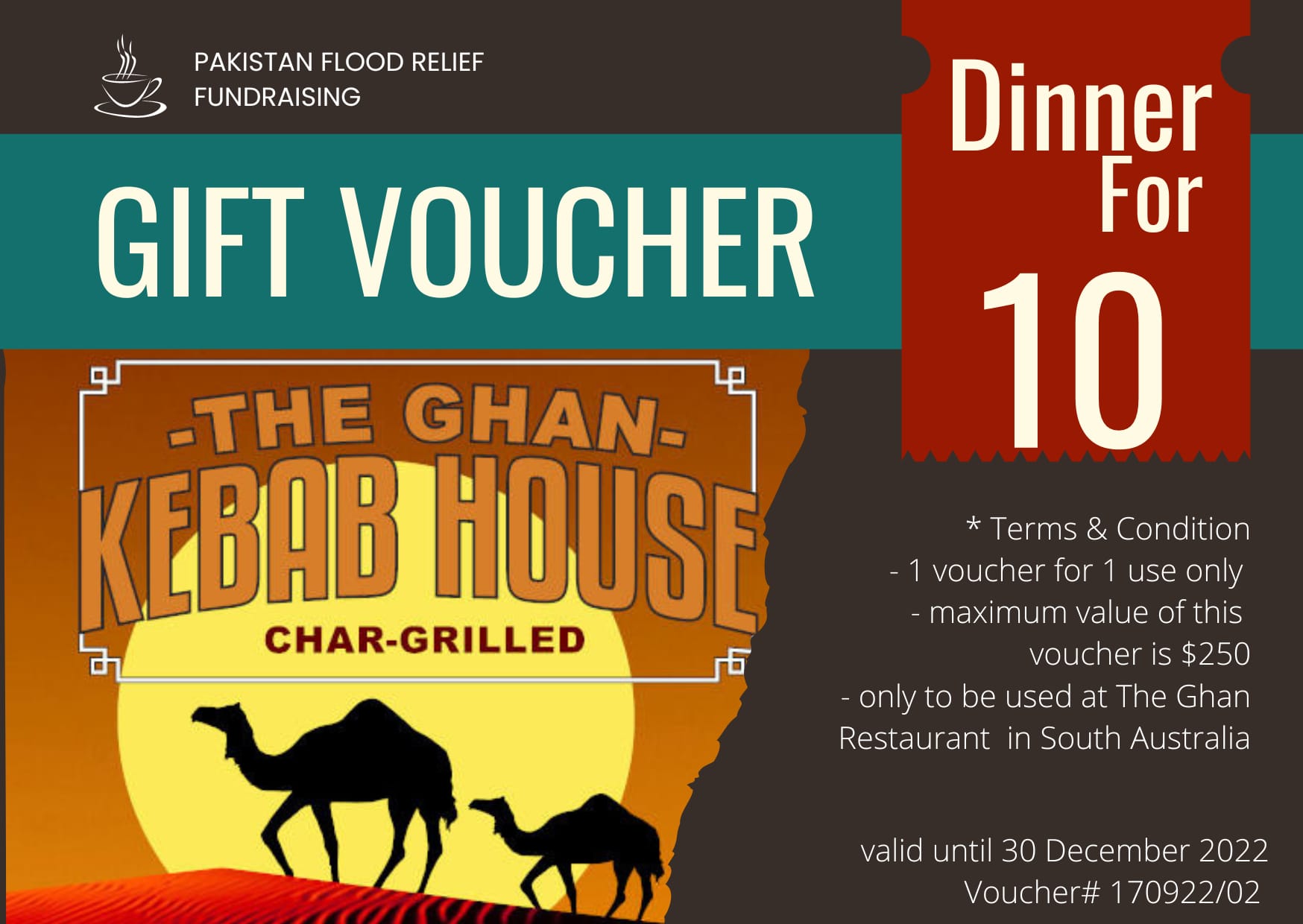 The Ghan Dinner for 10 People | AirAuctioneer