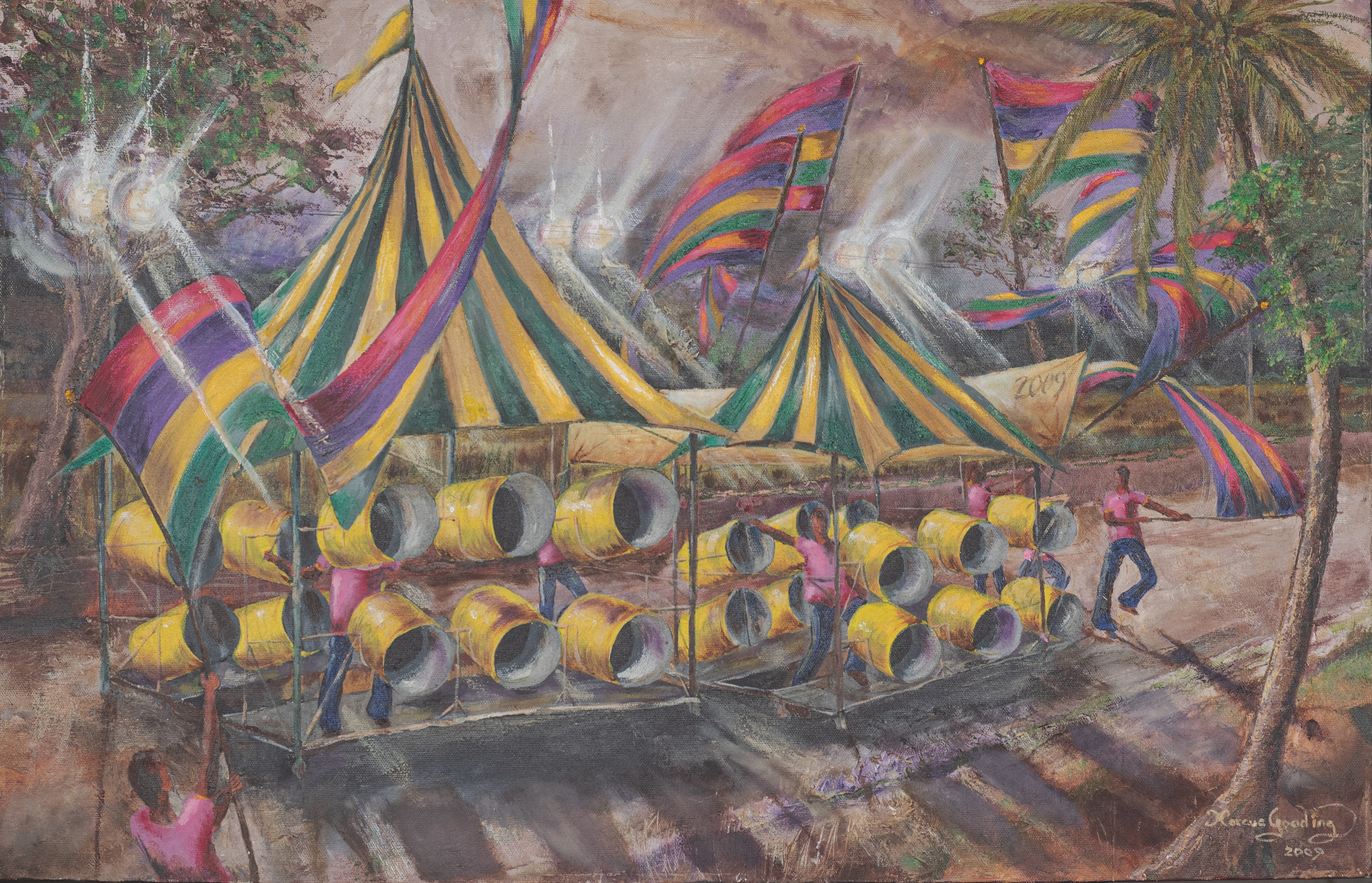 The Bass Pans by Marcus Gooding (Original Painting) | AirAuctioneer