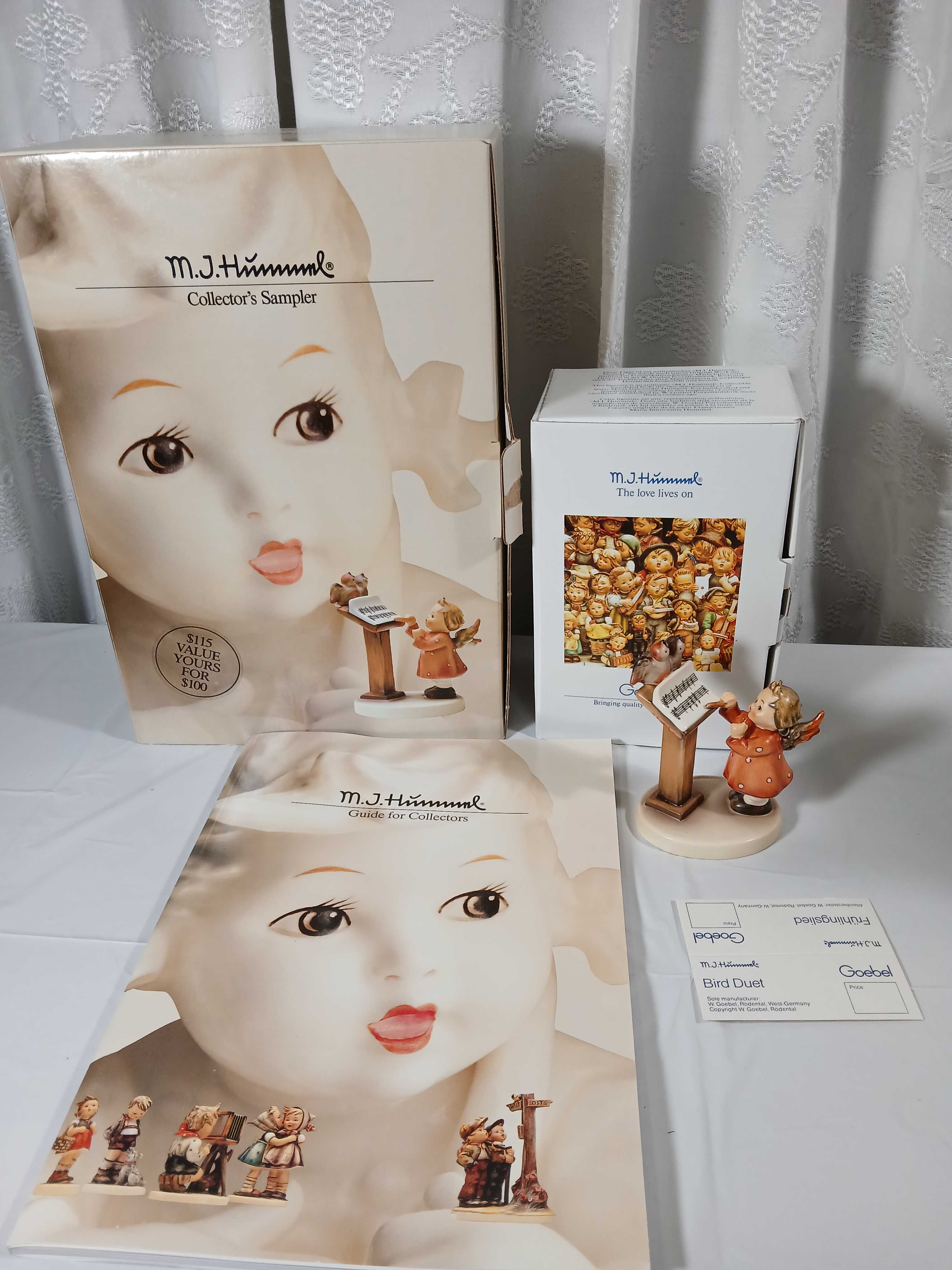 Hummel Collector's Sampler Figurine and Collector's Guide in Original ...
