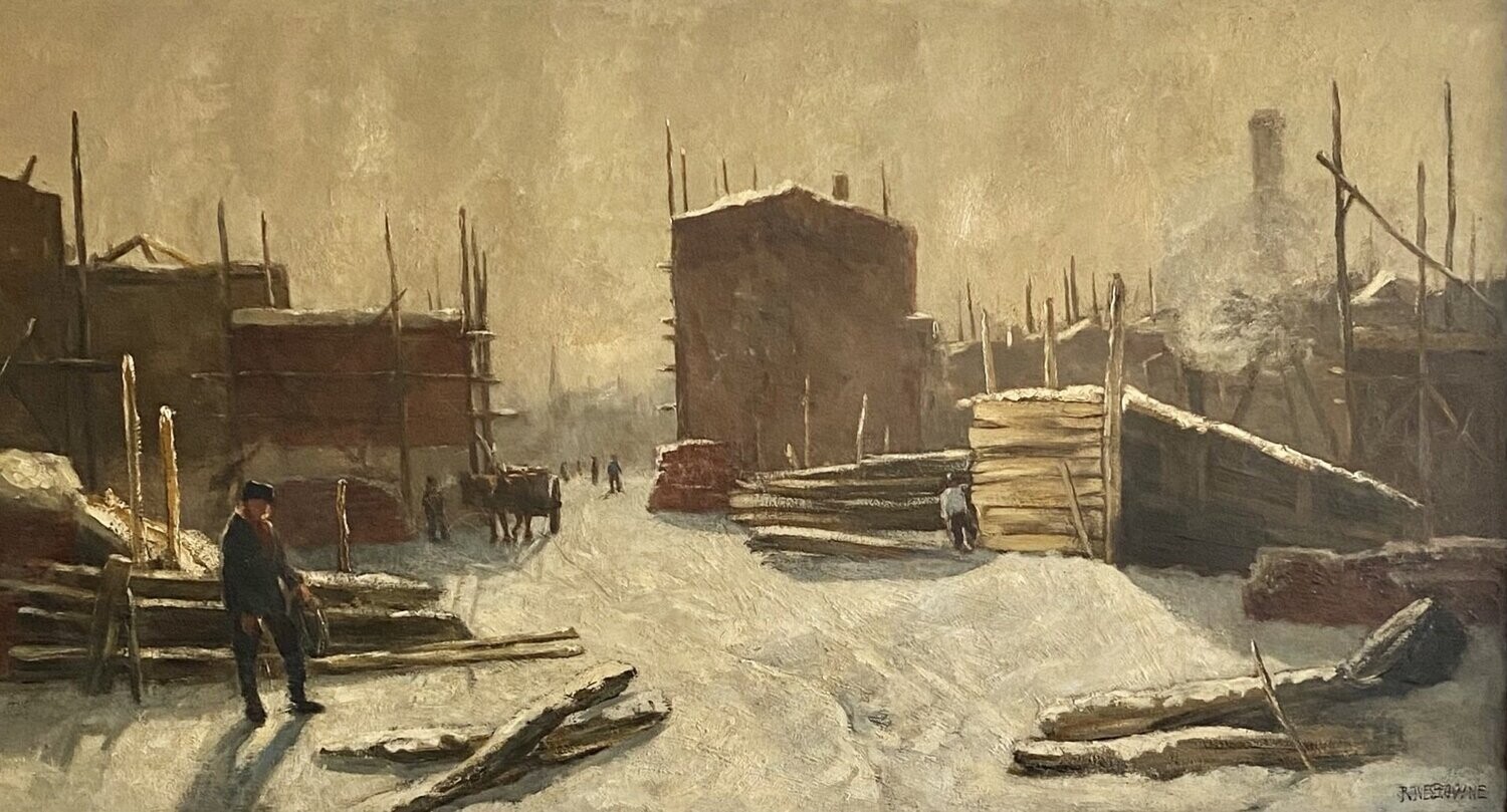 Robert Ives Browne (1866-1956) - bouwplaats | AirAuctioneer