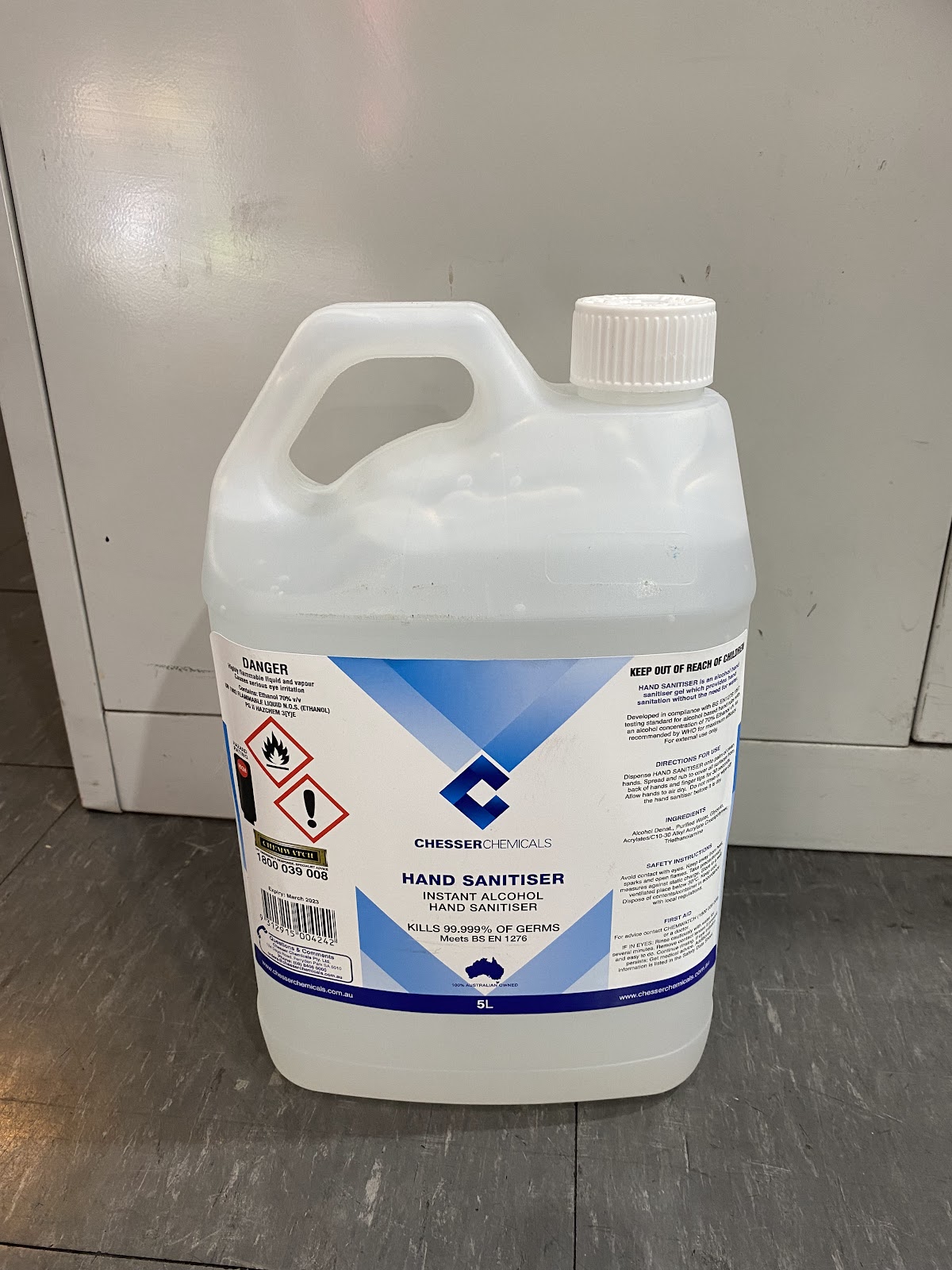 Chesser Chemicals - Hand Sanitiser - 5L Bottle | AirAuctioneer