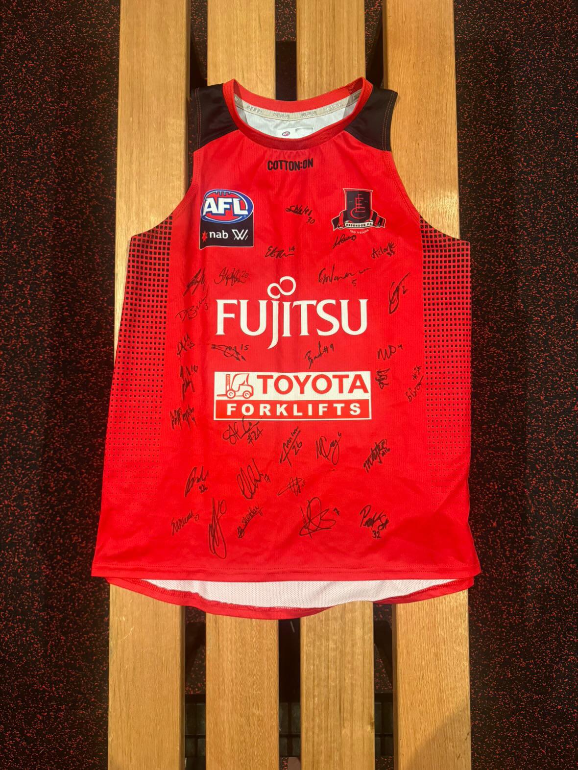 Essendon AFLW 2024 Squad Signed Training Top | AirAuctioneer