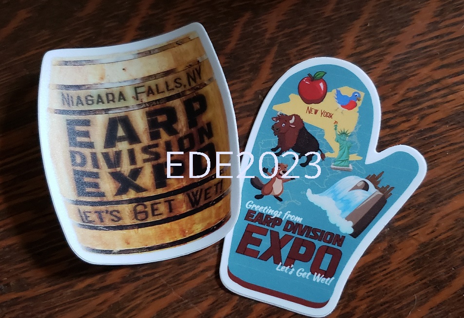 Pair of EDE2024 Stickers - Barrel and Mitt | AirAuctioneer