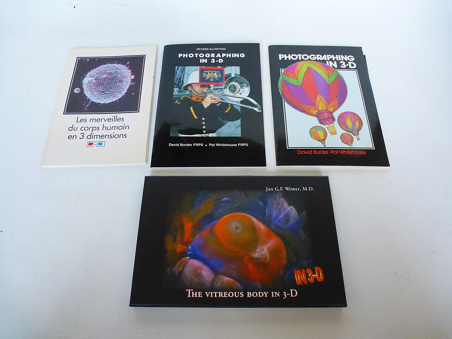 4 books - Photographing in 3D, The Vitreous Body in 3D and SIGNED ...