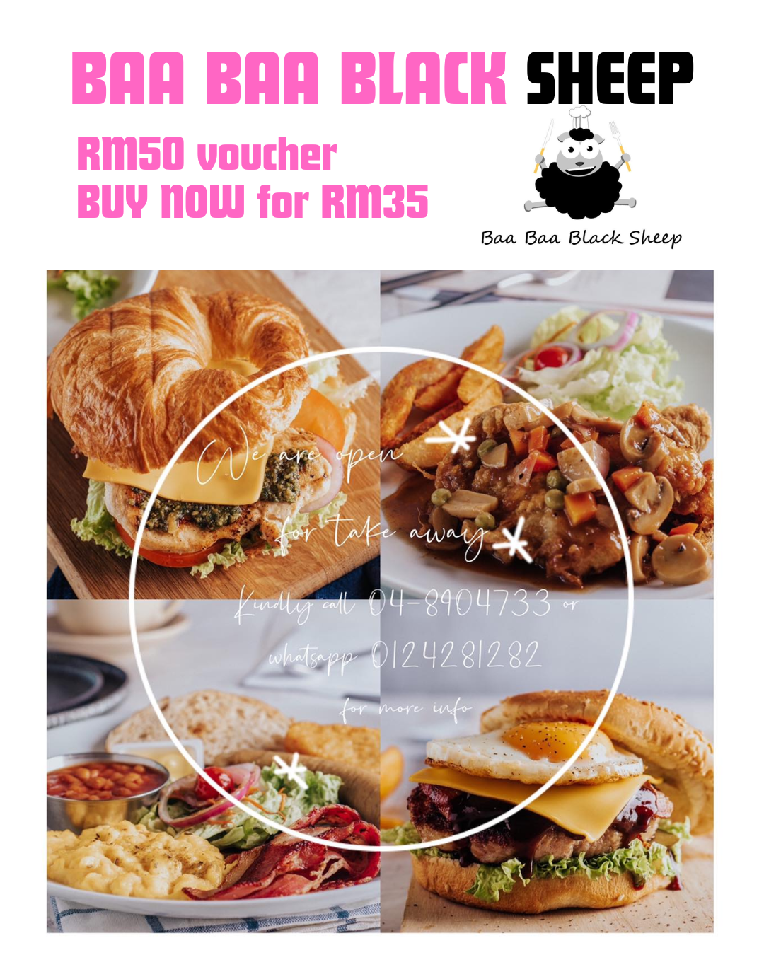 BAA BAA BLACK SHEEP - RM 50 VOUCHER | AirAuctioneer