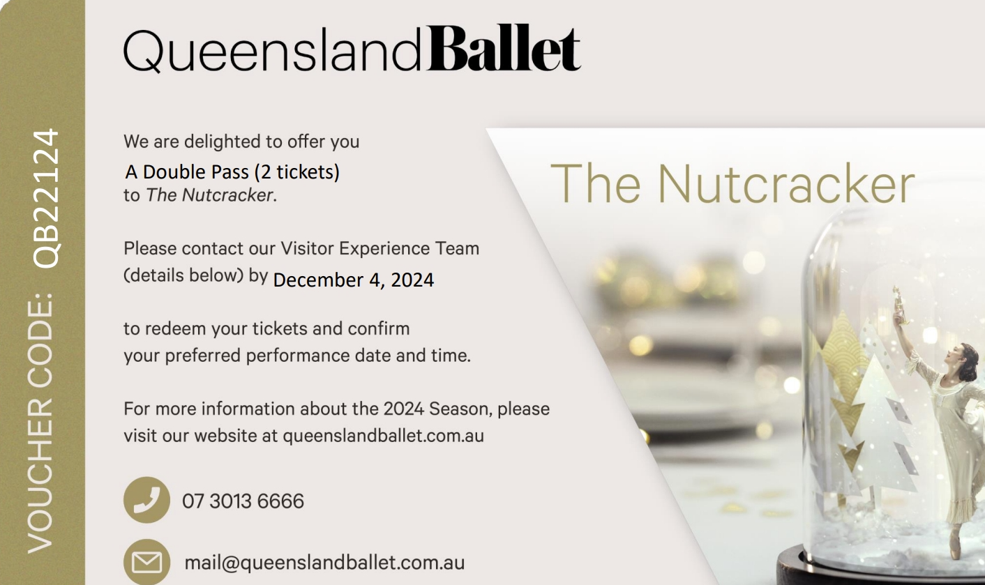 QLD Ballet - Two Premium Tickets to the Nutcracker | AirAuctioneer