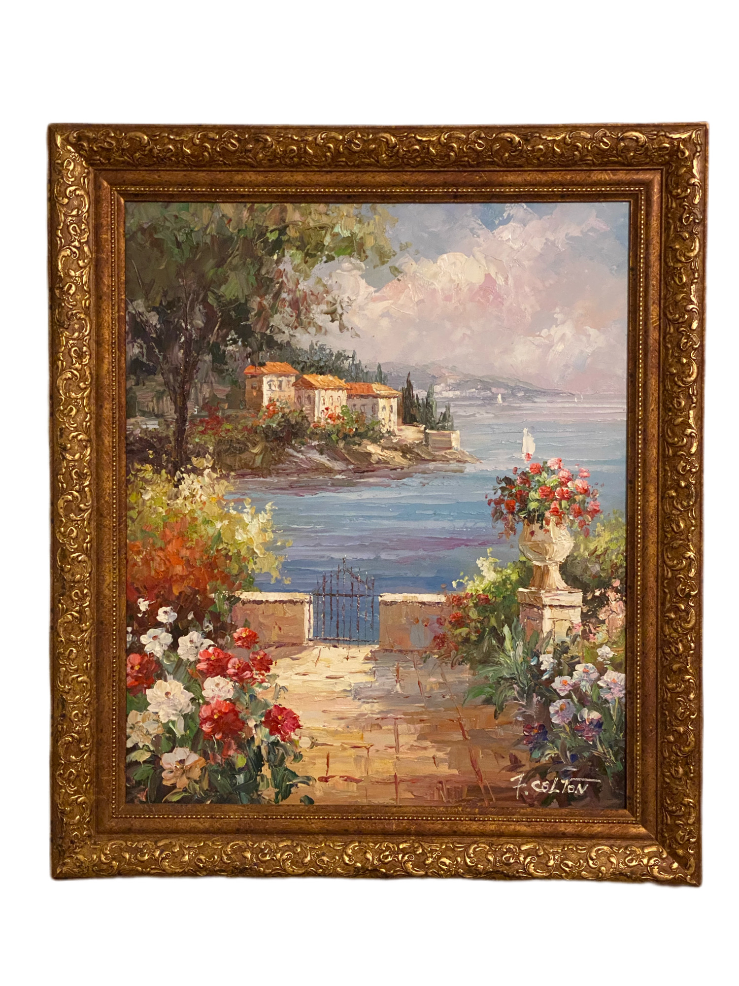 #024 Original Oil on Acrylic Painting by F. Colton | AirAuctioneer