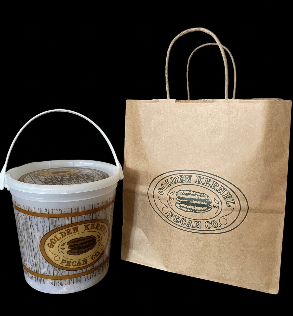 Golden Kernel Pecan Co Butter Roasted Pecan Bucket 2 lbs Shelled ...