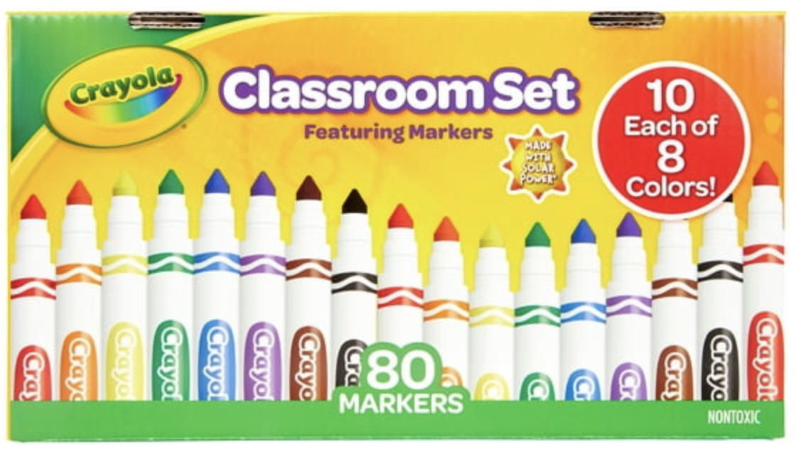 Crayola Classroom Pack 80 Markers | AirAuctioneer