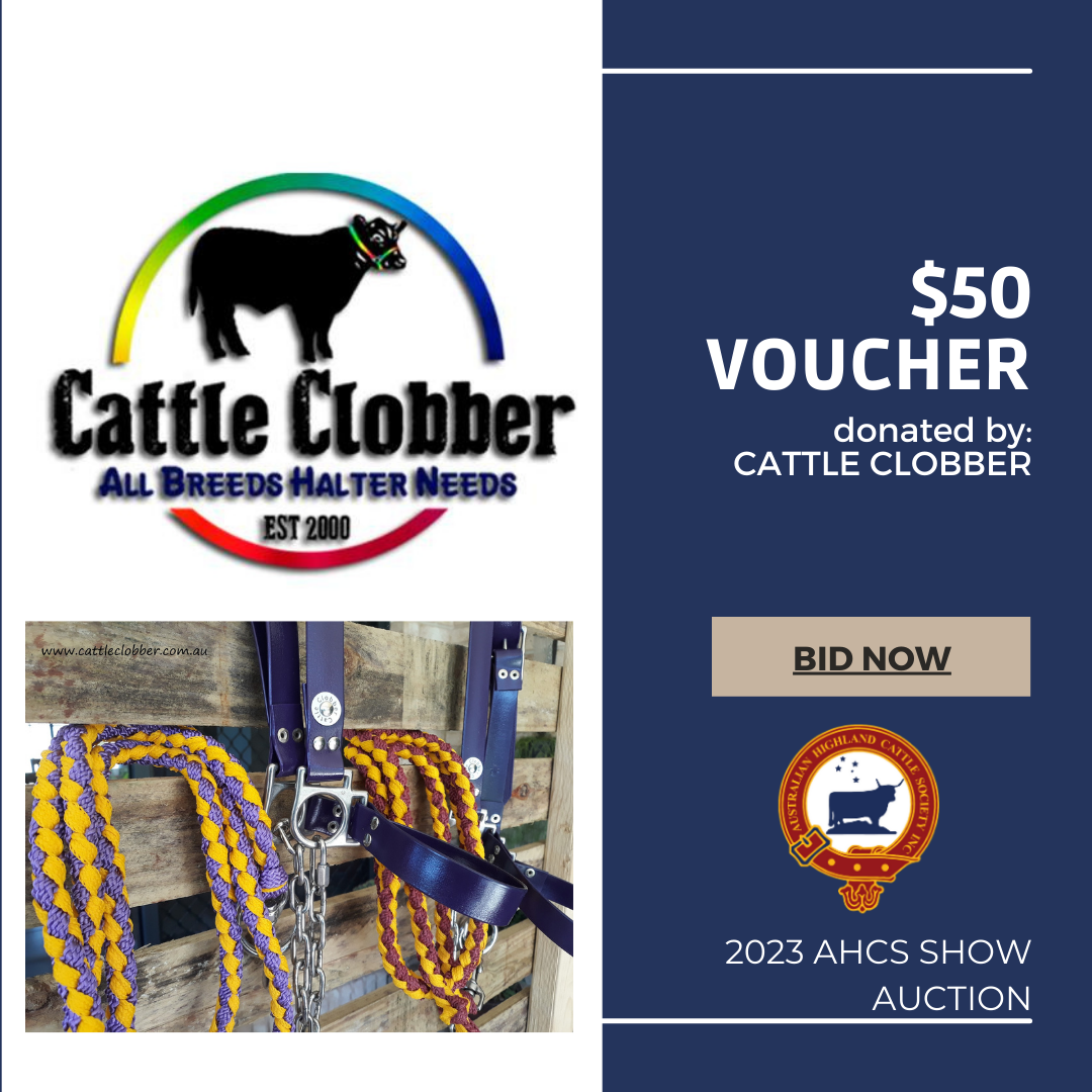 $50 Voucher. Donated by Cattle Clobber | AirAuctioneer