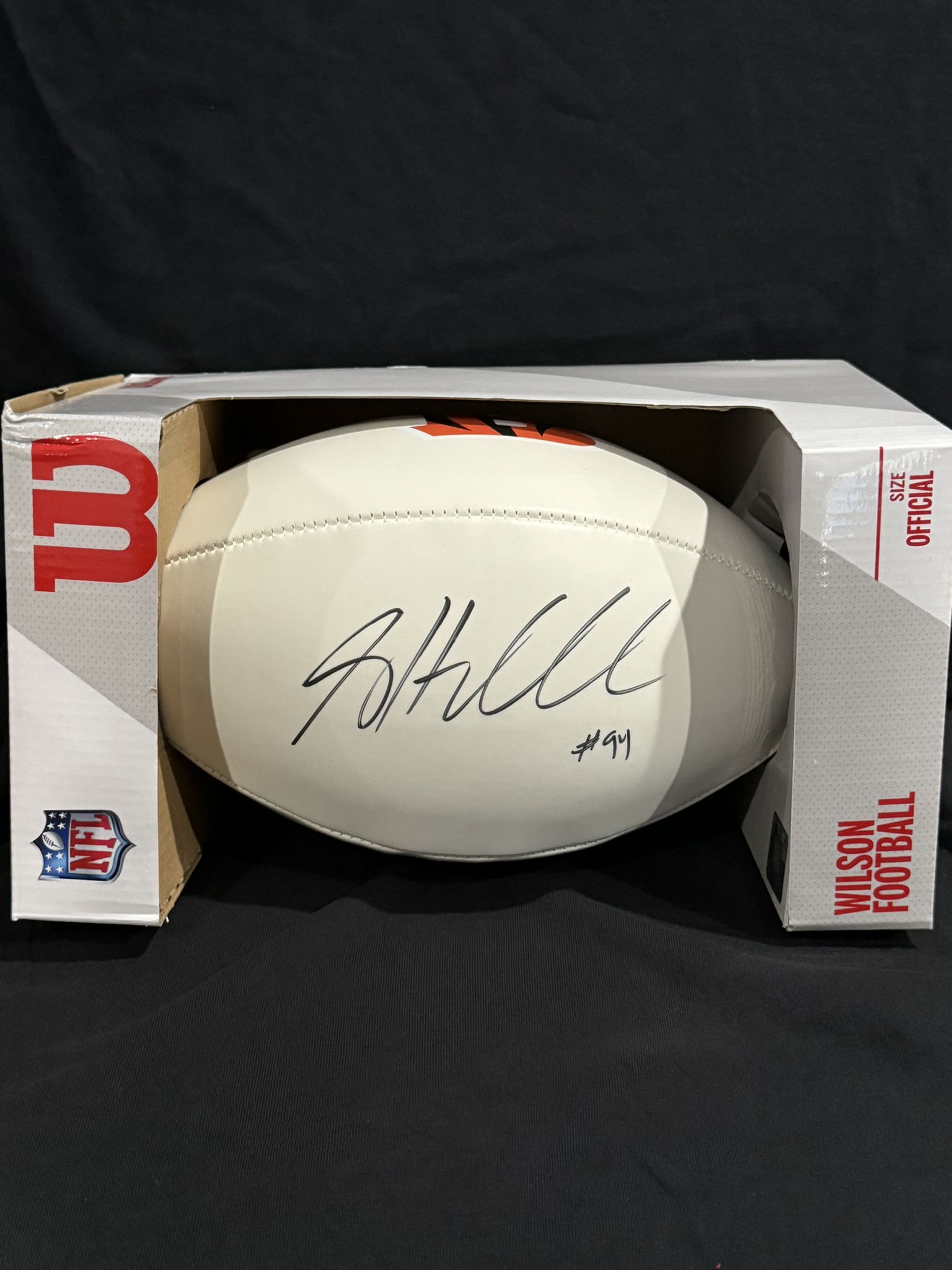 Bengals Autographed "Sam Hubbard" Regulation Football | AirAuctioneer