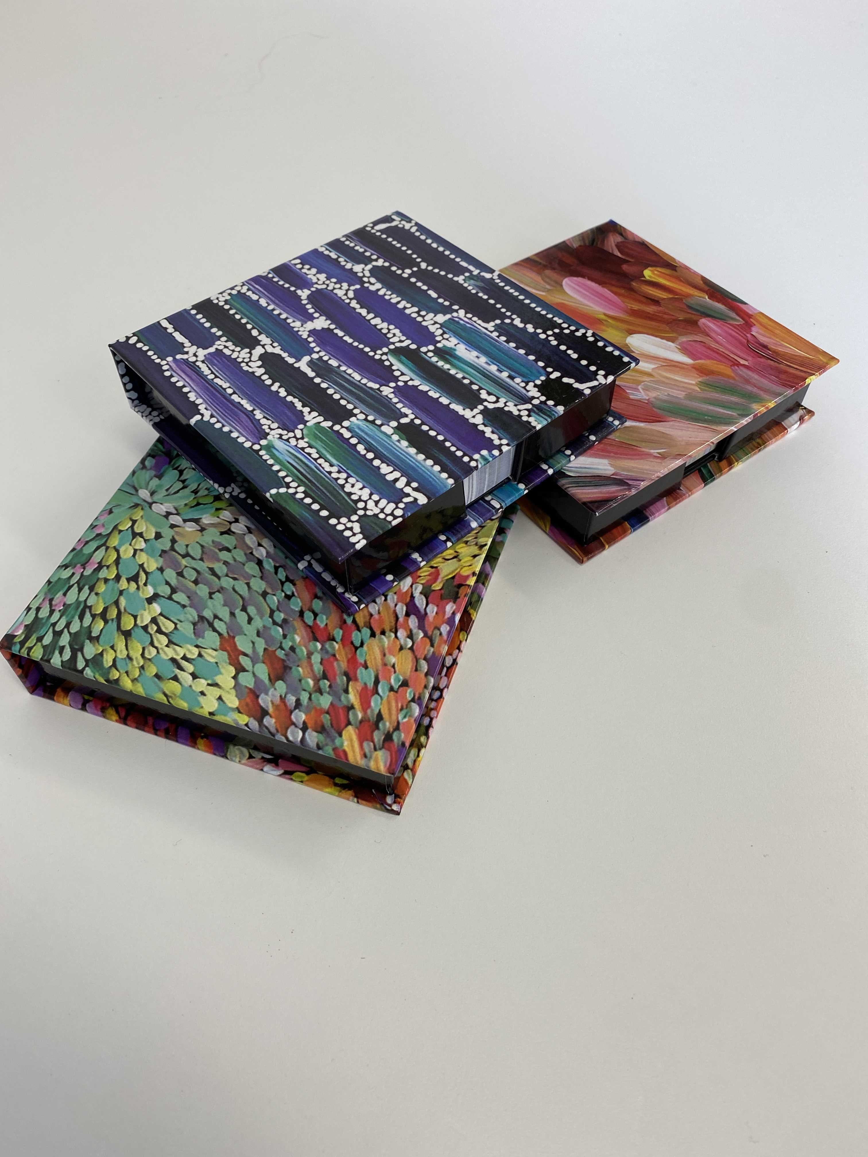 Set of 3 Indigenous-inspired notepads from Utopia | AirAuctioneer